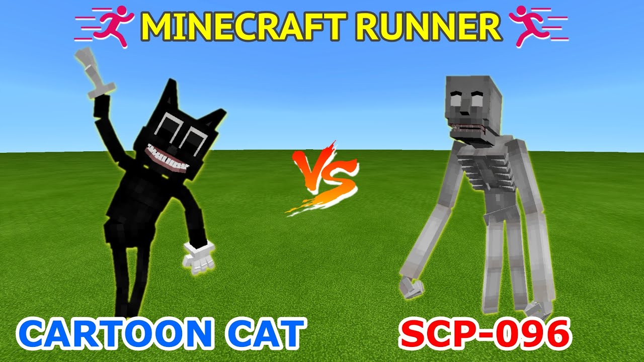 CARTOON CAT vs. SCP-096 in Minecraft Runner Game | WHO IS RUN FASTER ...