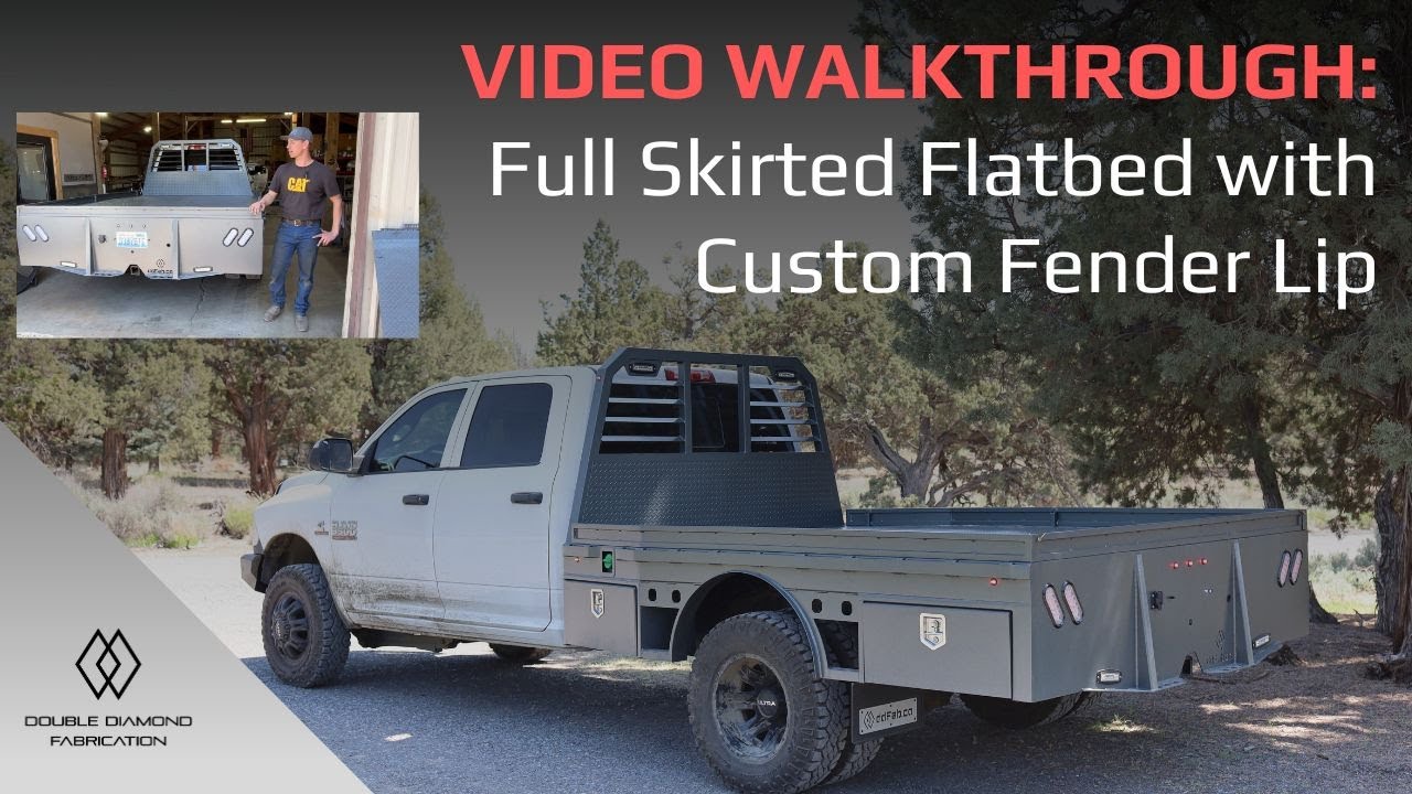 Tour: Full Skirted Steel Deck Flatbed Build - YouTube