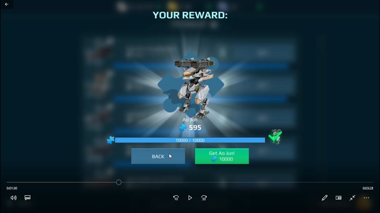 war robots buying Ao jun robot - YouTube