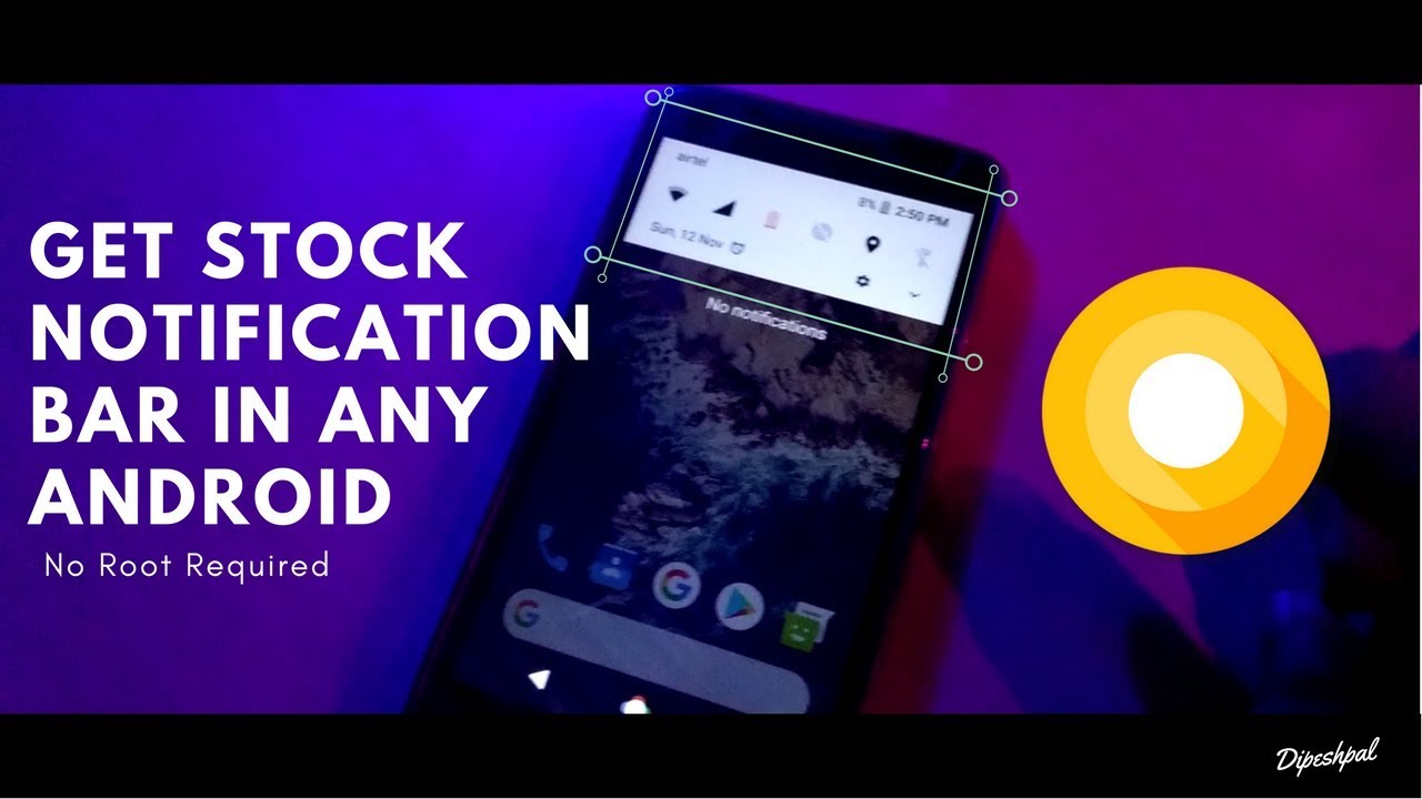 Get Stock Notification Bar In Any Android 😎 - YouTube