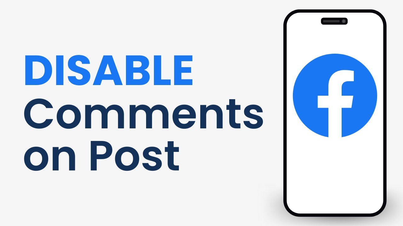 How to Disable Comments on Facebook Post - YouTube