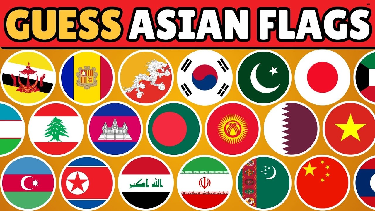 GUESS ALL 53 ASIAN FLAGS | GUESS THE FLAG | GUESS THE COUNTRY #quiz # ...