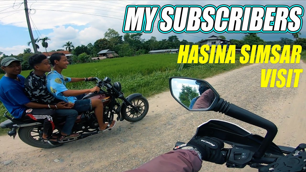 Subscriber boro ko bike KHATRAA 😱|| Hasina Simsar, Morang - YouTube