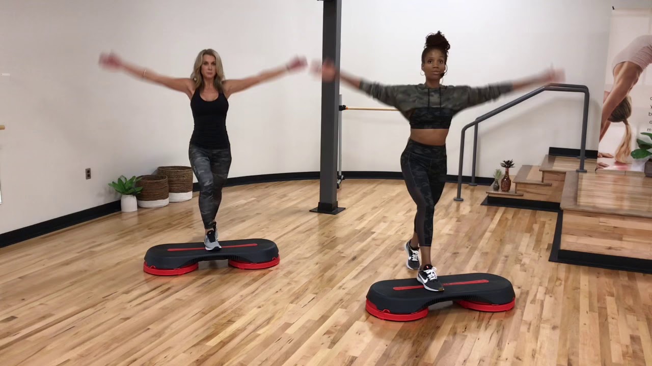 40 Minute Intermediate Level Choreo Step Workout - YouTube