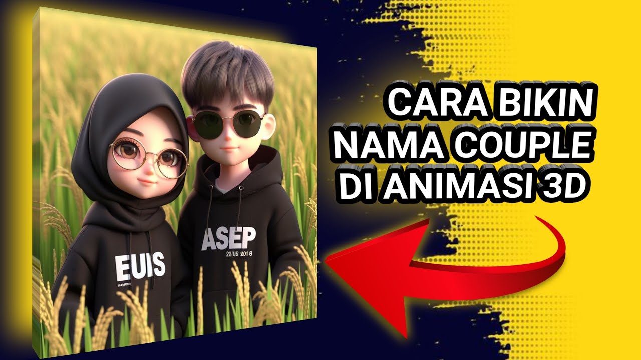 Sangat Mudah! CARA Bikin Karakter 3D diberi tulisan nama kamu ...