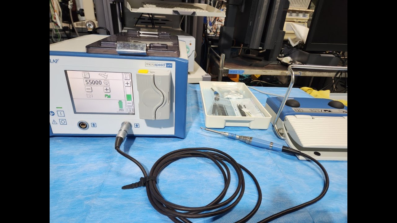 Aesculap micro speed uni for neuro, neurotology and spine - YouTube