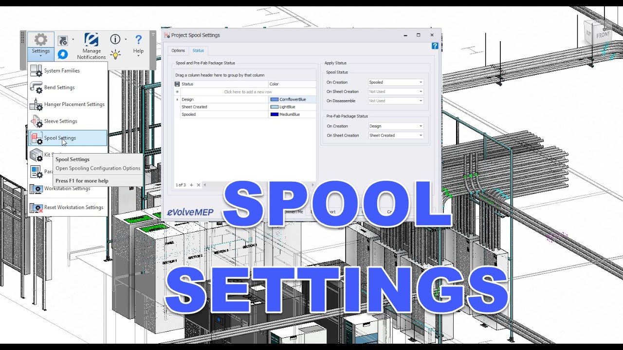 eVolve Electrical - Spool Settings - YouTube