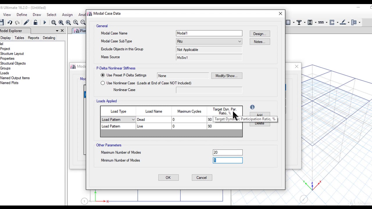 Define Modal Cases Etabs Basics YouTube Define Modal Cases Etabs Basics YouTube