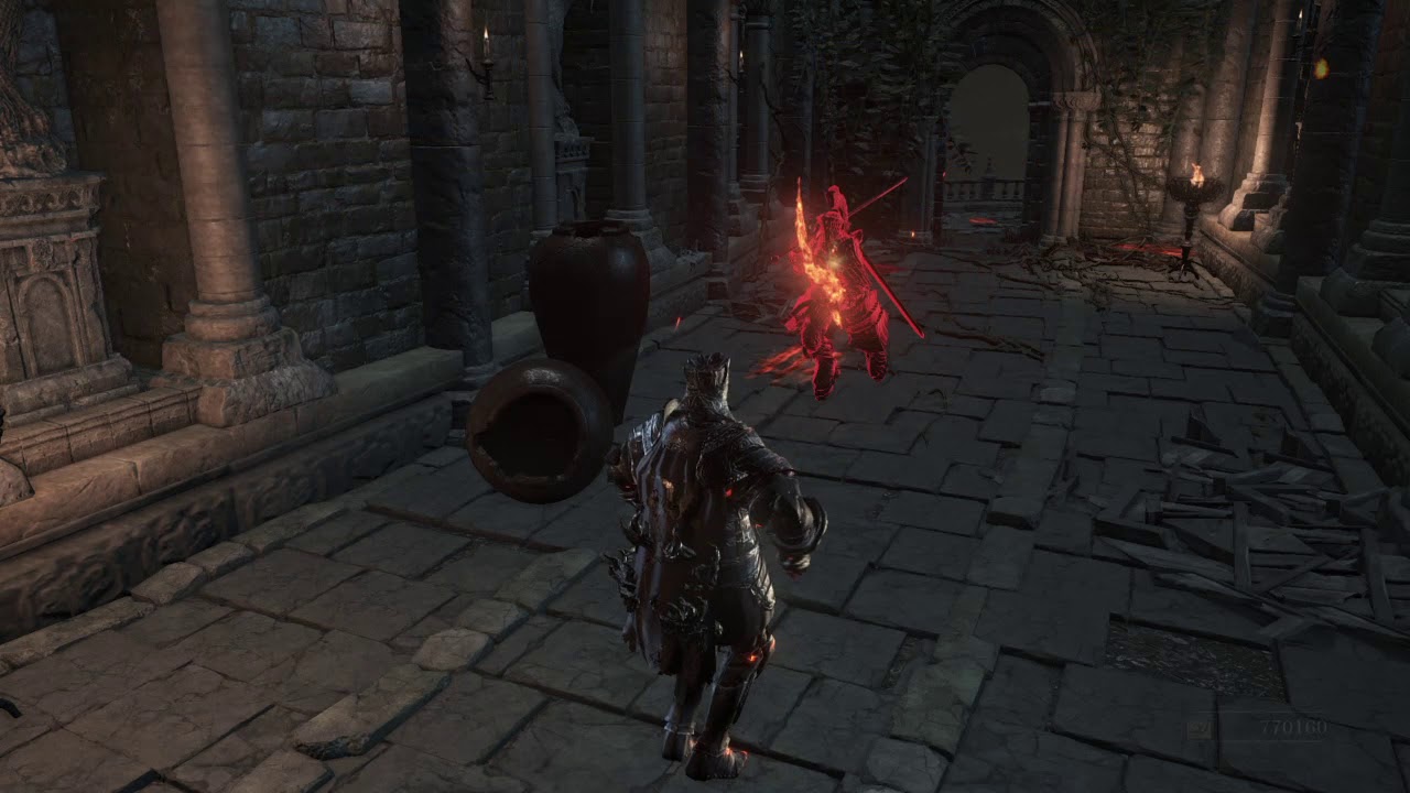 The Burnt Ivory King in a duel against a surprisingly honorable invader ...