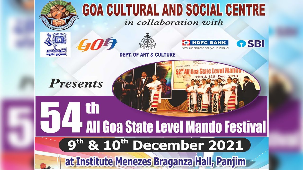 (Day 2) 54th All Goa Level Mando Festival by Goa Cultural & Social ...