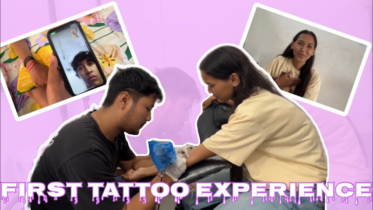 Megha ka first tattoo and akash ka reaction 😱 || v vlog || Varsha Thapa ...