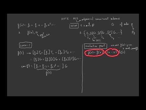 How does PLONK work? Part 10: The Kate polynomial commitment scheme - YouTube