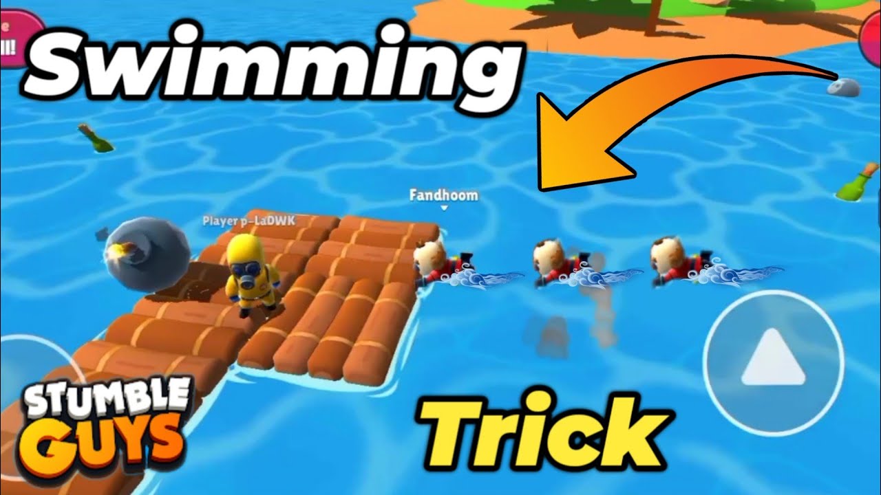 Swimming Trick in Stumble Guys | Stumble Guys Compilation - YouTube