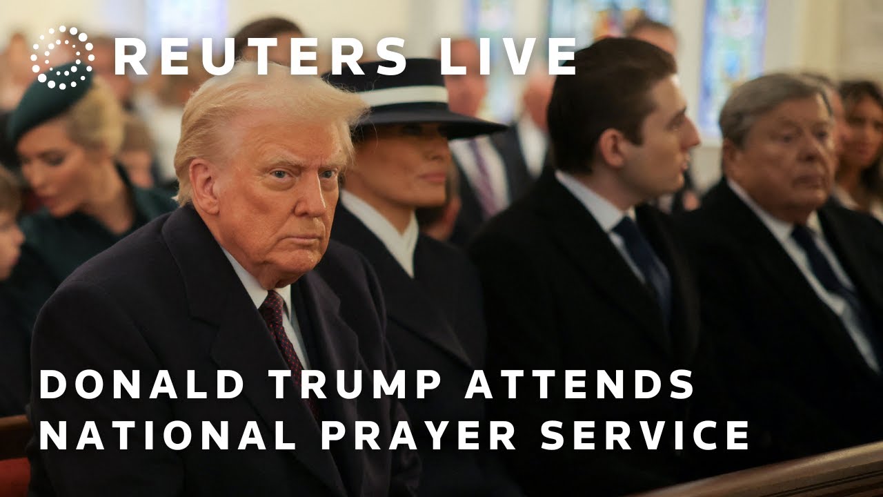LIVE: Donald Trump attends national prayer service with JD Vance - YouTube