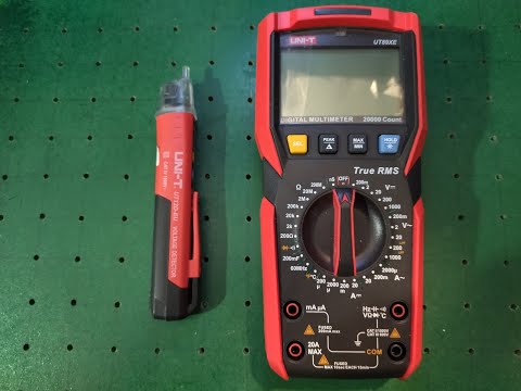 Duo: UNI-T UT12D-EU AC Voltage Detector and UNI-T UT89XE 20000 counts TRMS Digital Multi meter - BG