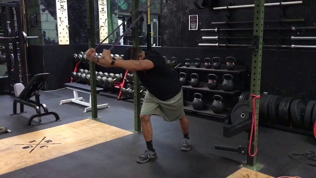 Overhead Band Tricep Extension - YouTube