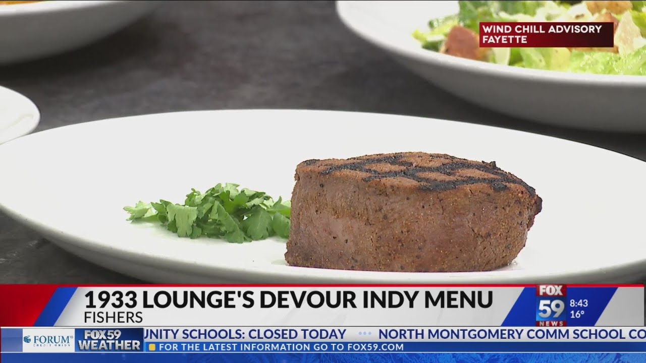 1933 Lounge Fishers' Devour Indy menu - YouTube