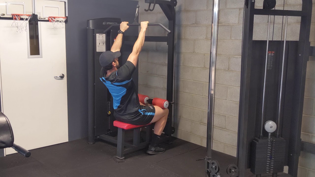 Overhand Narrow Grip Pulldown - YouTube