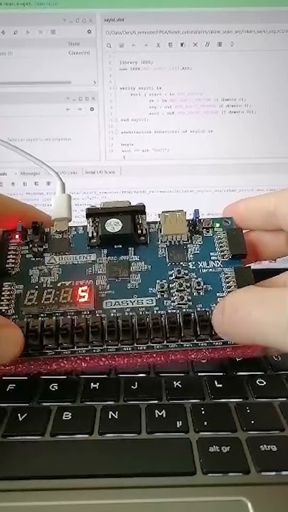Printing Digits On 7 Segment Display Using Basys 3 Cardvhdl Fpgamaker Shortsvideo