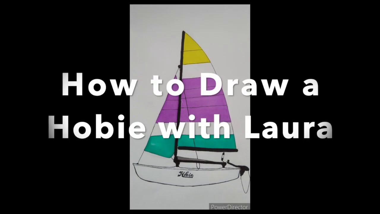 How to draw a Hobie Cat with Laura - YouTube