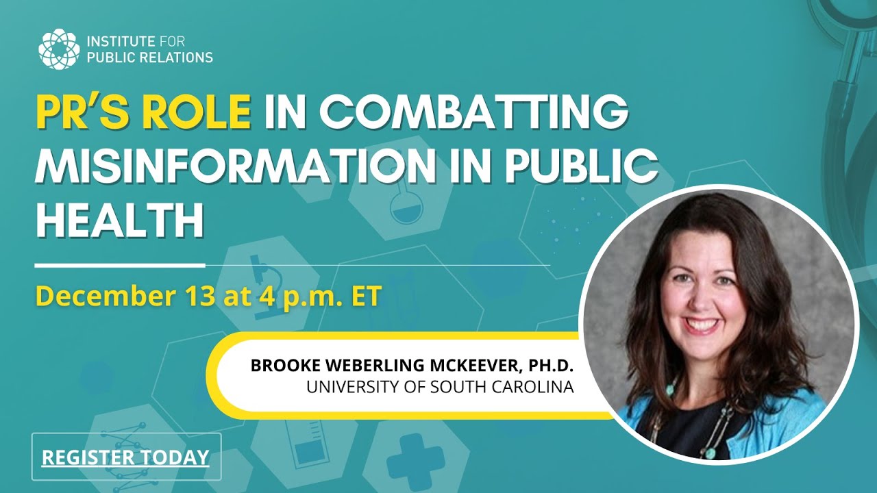 PR's Role in Combatting Misinformation in Public Health - YouTube