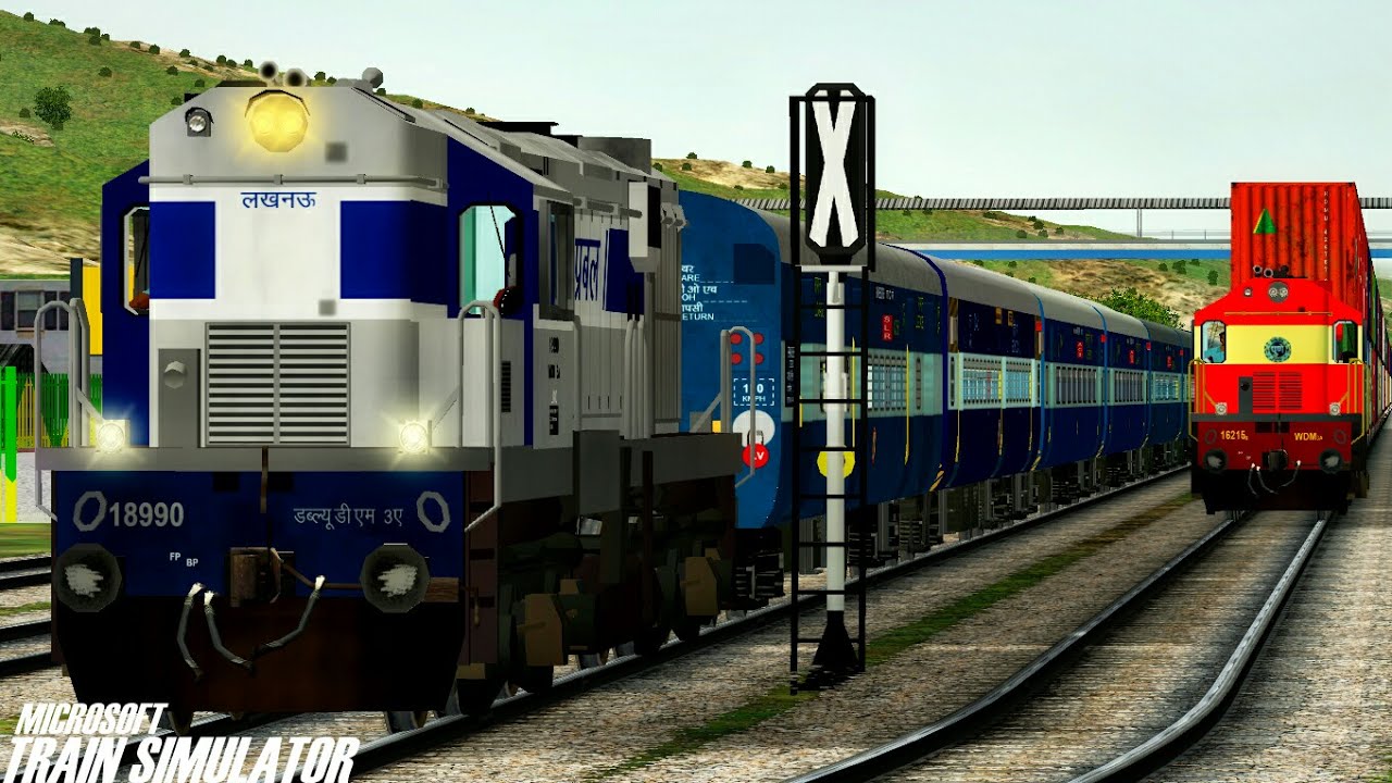 Kathgodam - Jaisalmer Ranikhet Express MSTS Open Rails Journey Part 1 ...