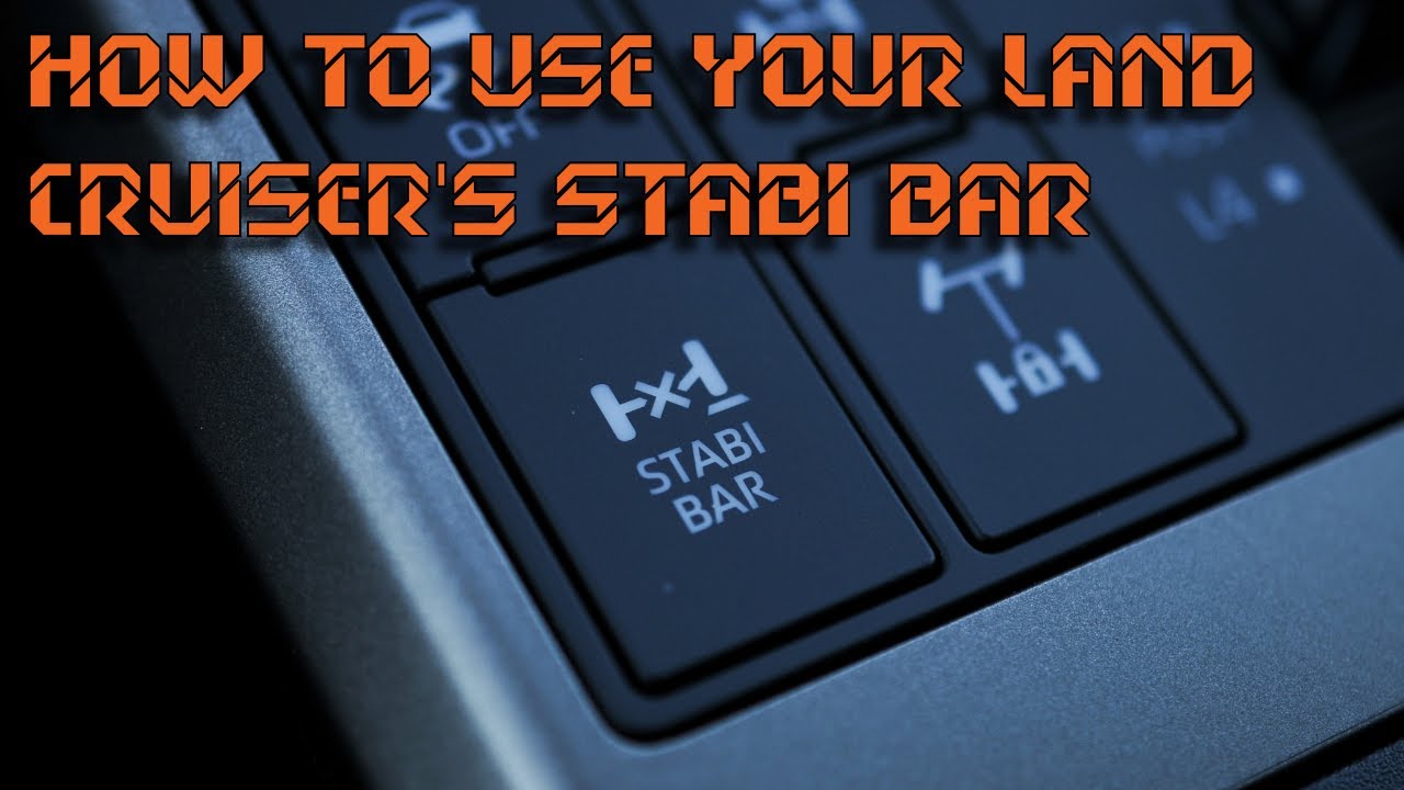 How to use your Land Cruiser's Stabi Bar Disconnect - YouTube