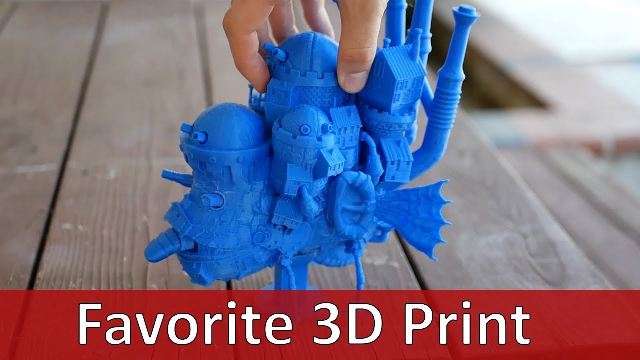 My Favorite 3D Print To Date | Howls Moving Castle by CMAG - YouTube