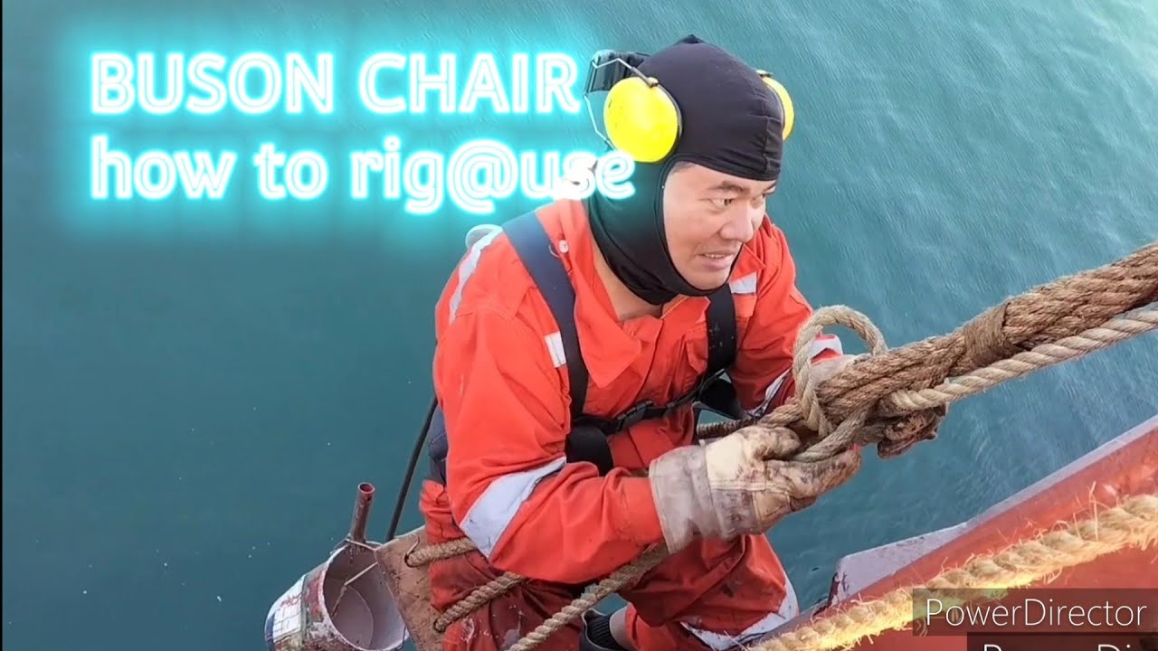 how to use BUSON CHAIR/ working aloft seaside - YouTube