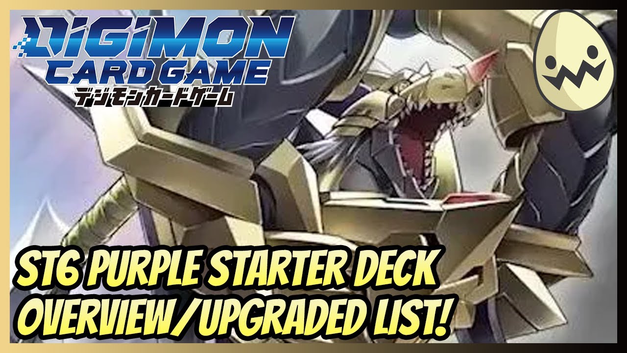 Digimon Card Game: ST6 Purple Starter Deck Overview/Upgraded List ...