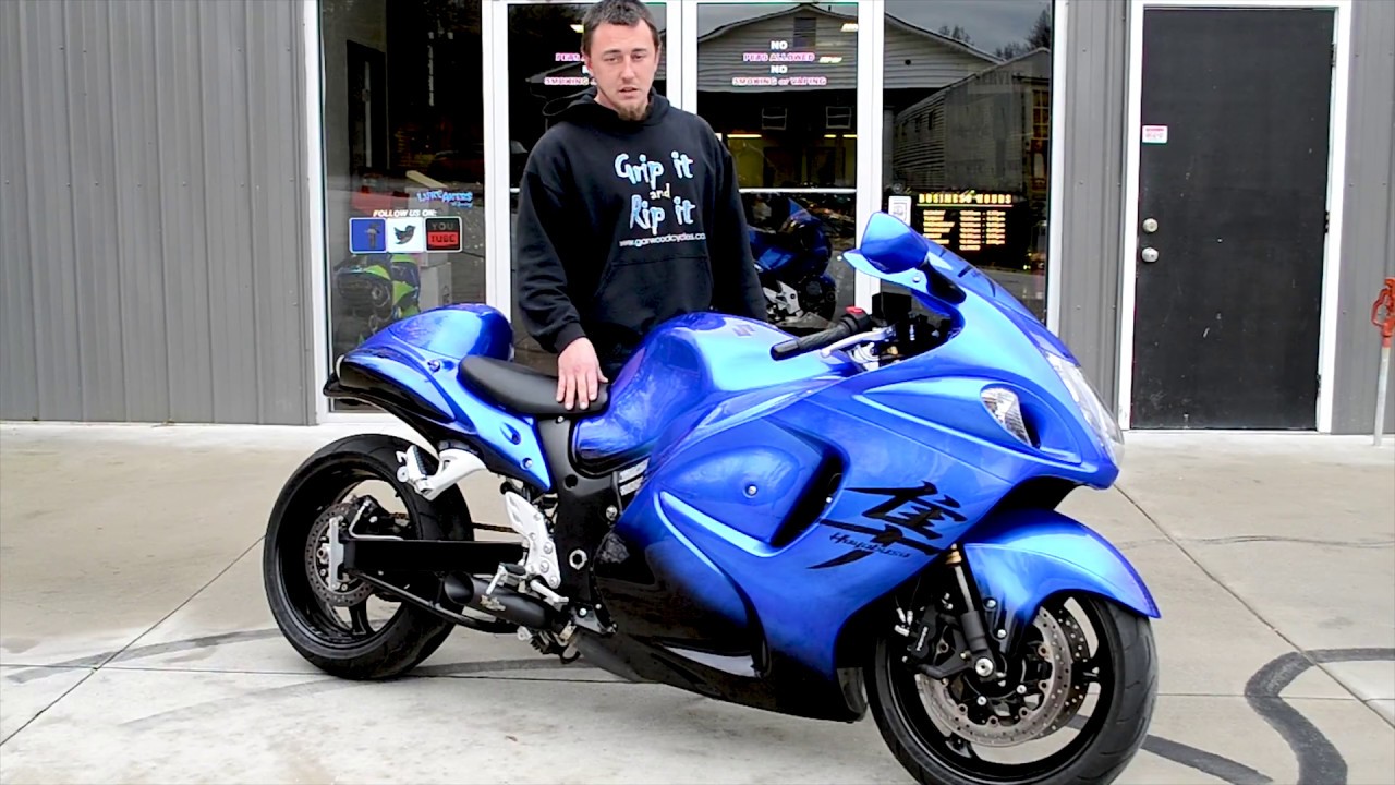 Painted Hayabusa with Stocker Arm - YouTube