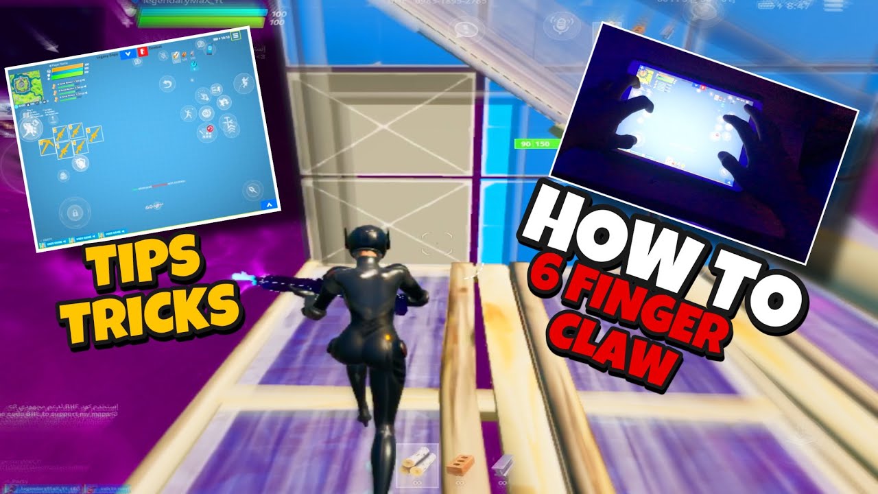 Best 6 Finger Claw HUD on FORTNITE MOBILE ( Tips And Tricks) - YouTube