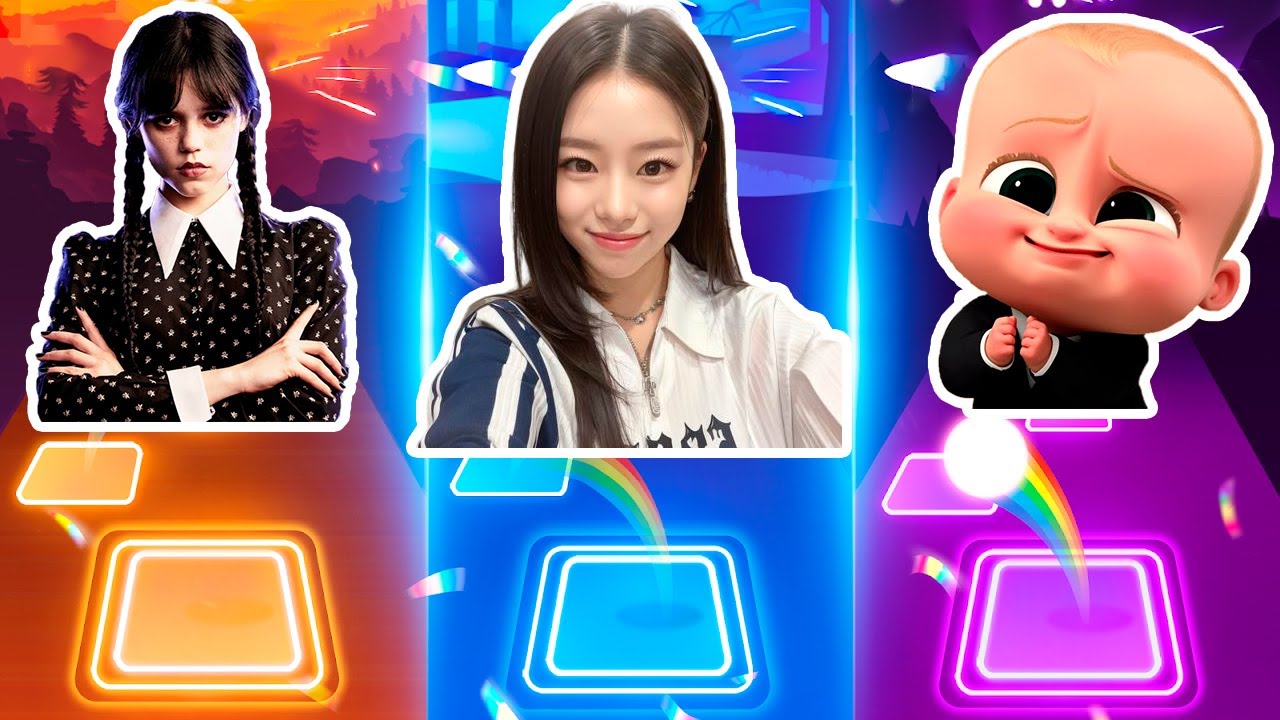 BABY BOSS DANCE MONKEY vs WEDNESDAY BLOODY MARY vs JISOO FLOWER ANIME ...