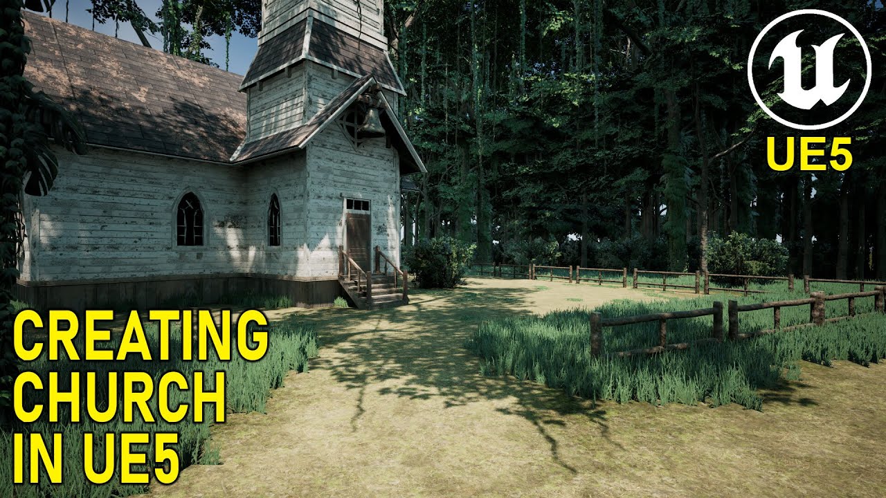 Unreal Engine 5 Simple Environment Church #58 - YouTube