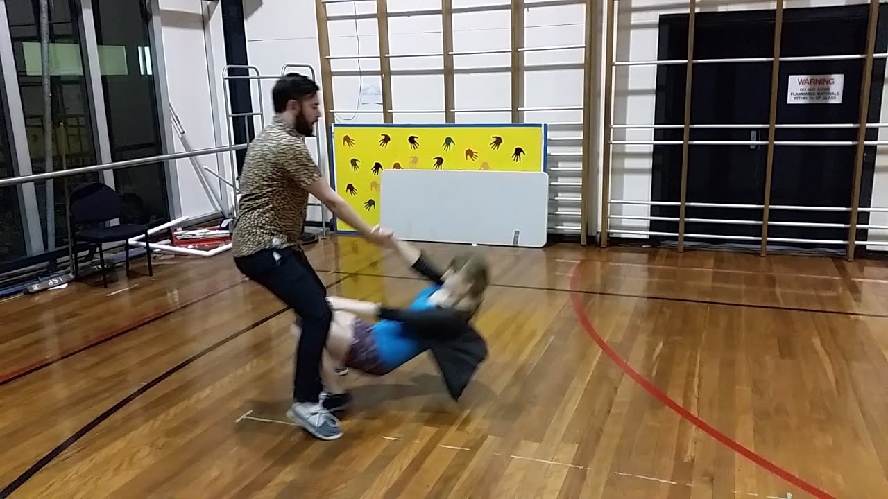 Slide through legs swing dance routine + bloopers - YouTube