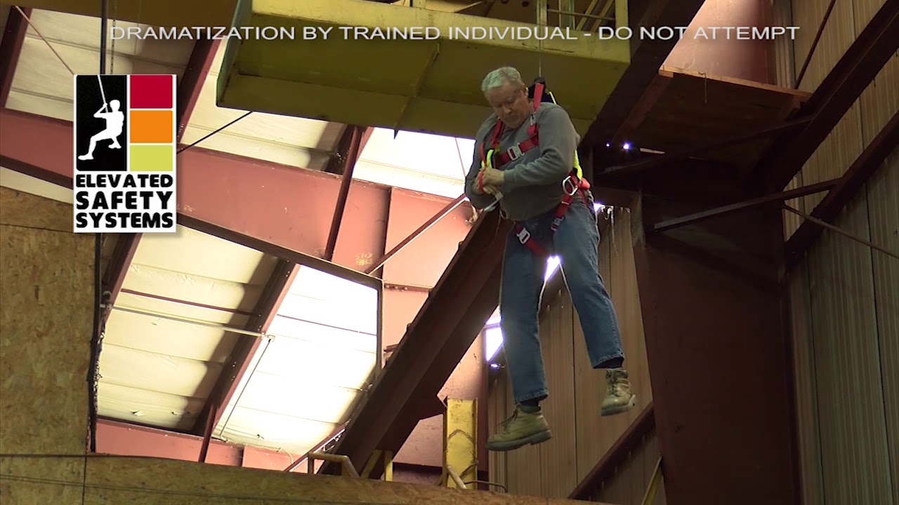 NEW Industrial Self-Rescue Harness Demo. - YouTube