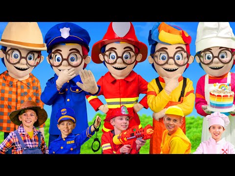 The Kids discover different Professions ✈👮