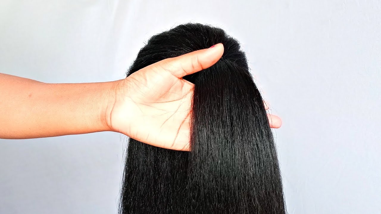 Cute Bun Hairstyle For Girls | Long Hair Hairstyle | Hairstyle For Open ...