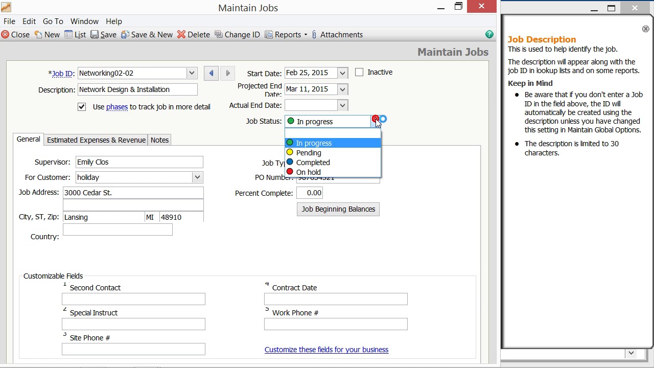 Lesson 11 1 Setting Up a Job - YouTube