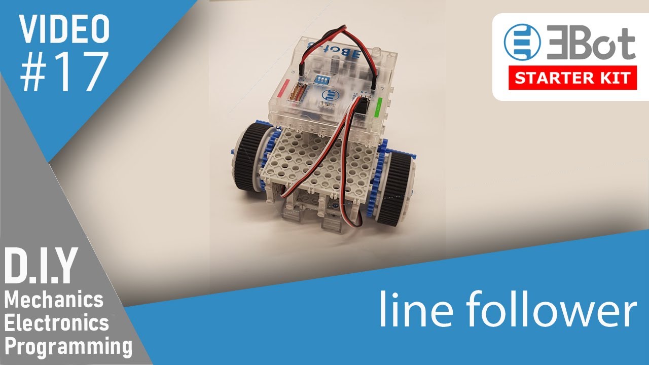 EBOT starter kit projects | 17 - line follower - YouTube