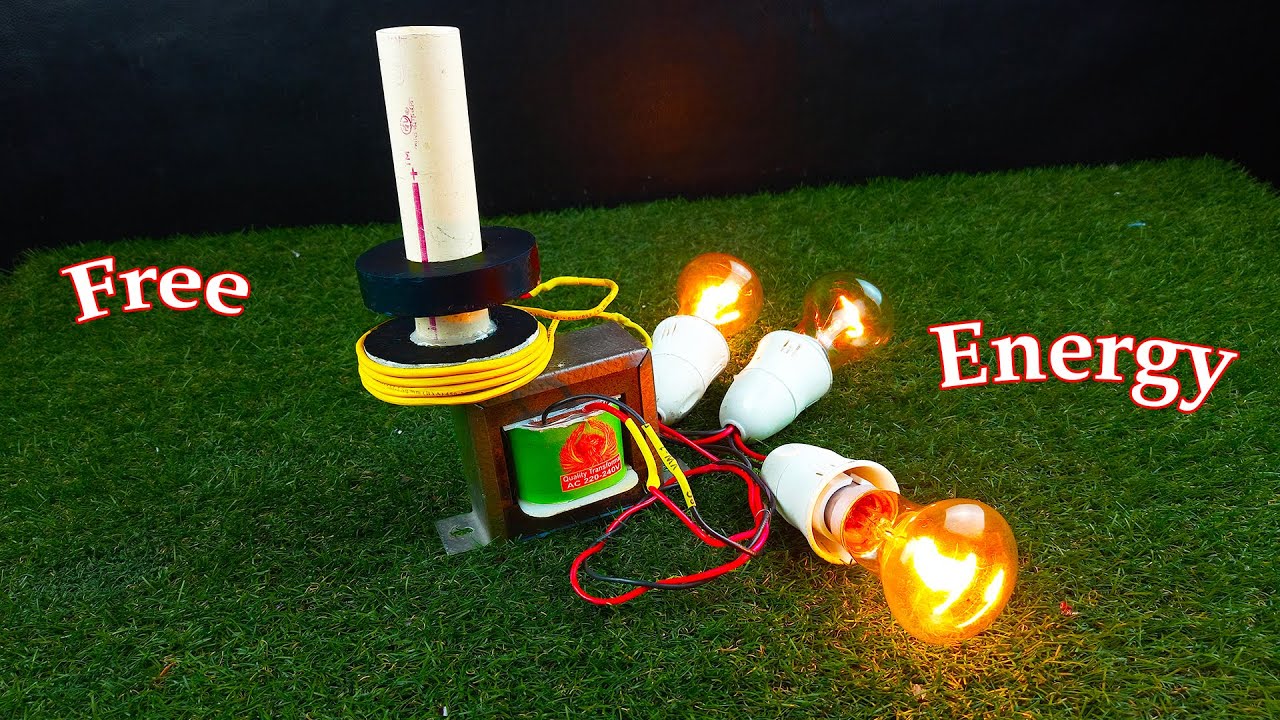 Free energy generator | how to make free electricity with mini ...