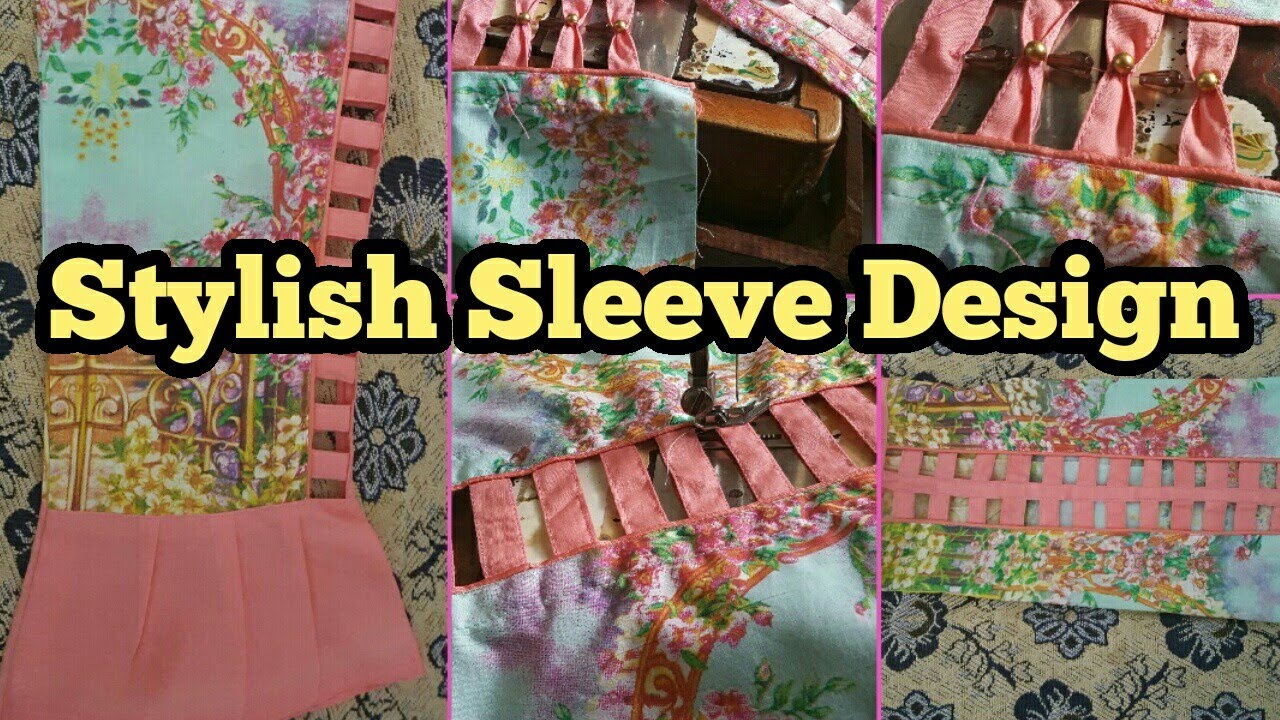 Very Beautiful And Stylish Sleeve Design With Strips || Step By Step ...