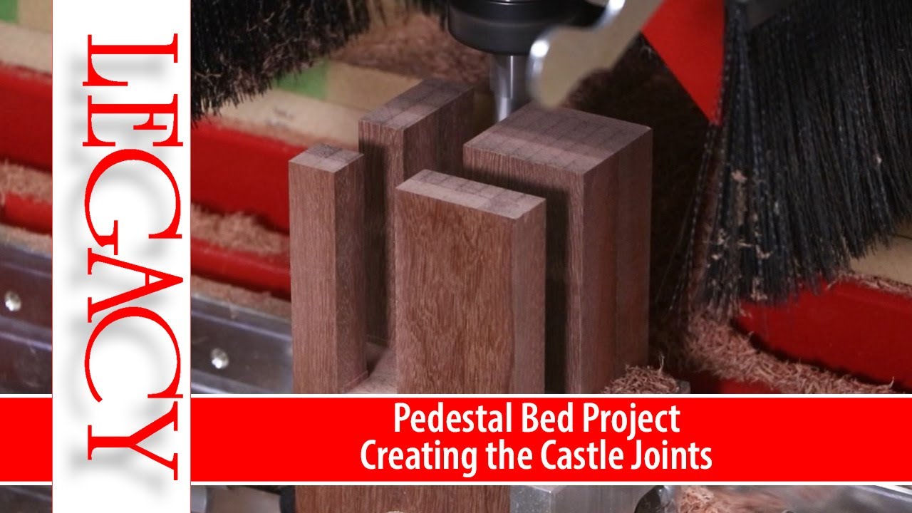 Pedestal Bed - Creating the Castle Joints - YouTube