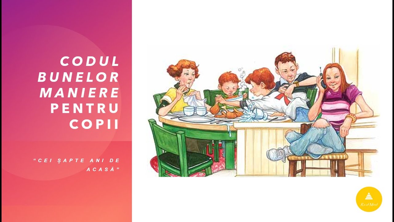 Codul bunelor maniere pentru copii - YouTube