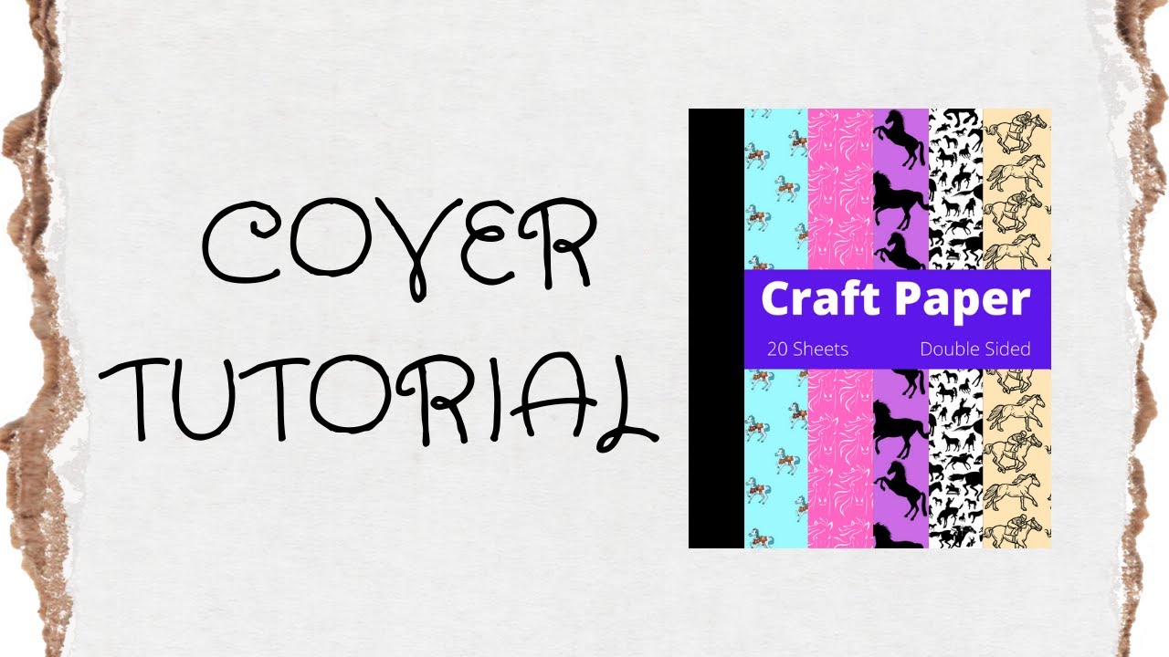Craft Paper Pad Cover Tutorial | Amazon KDP - YouTube