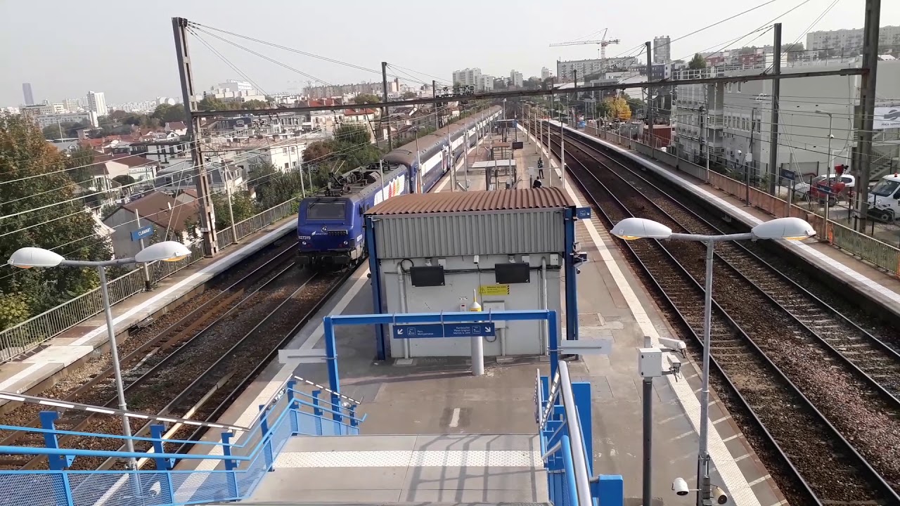 transilien N départ pour Paris Montparnasse - YouTube