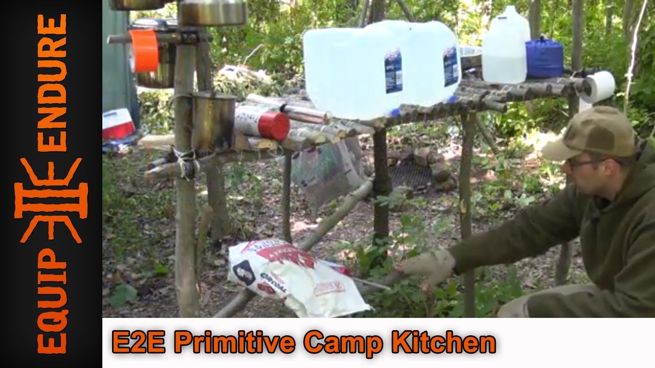 Bushcraft Camp Kitchen Set Up for Wilderness Survival by Equip 2 Endure ...