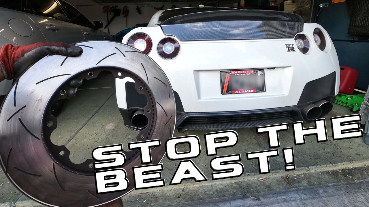 HOW TO REPLACE YOUR R35 NISSAN GT-R's FRONT BRAKE ROTORS & PADS| Never ...