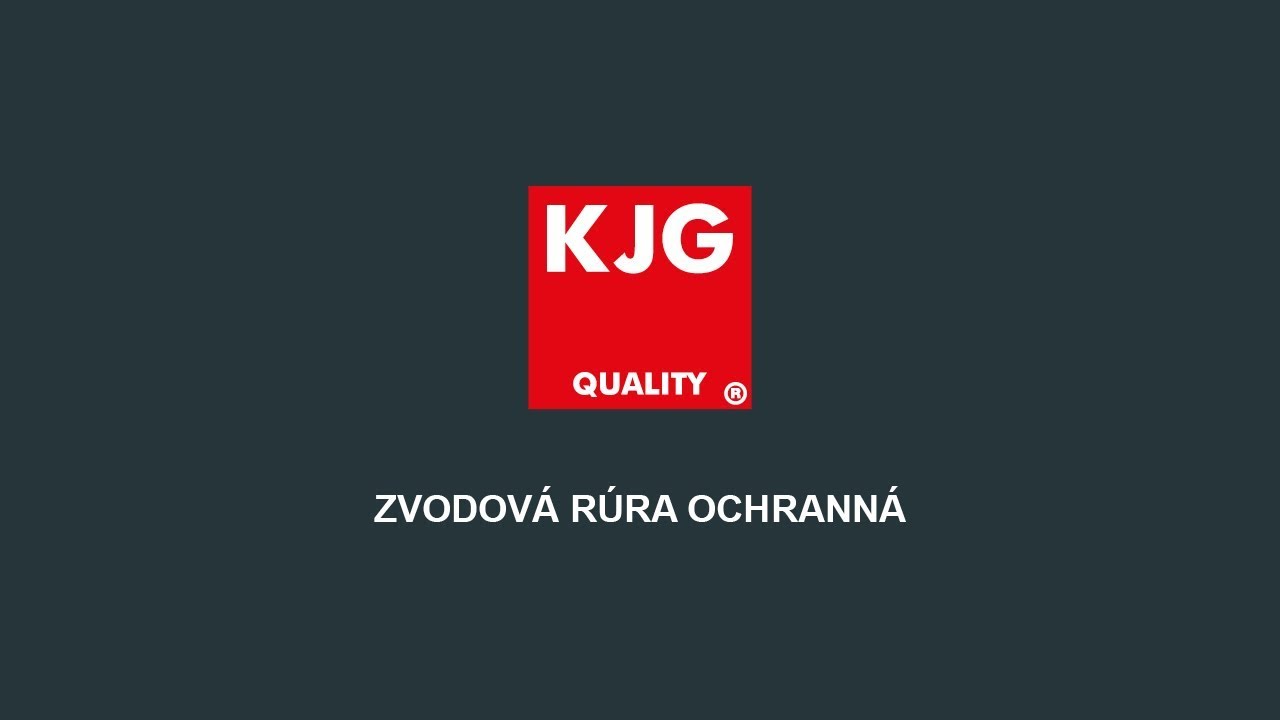 Zvodová rúra ochranná KJG - YouTube