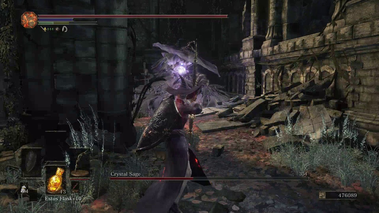 Dark Souls 3 Darkmoon Longbow only Crystal Sage (NG+) - YouTube